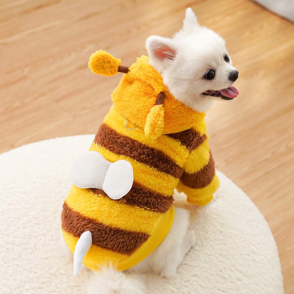 1Pc Dog Bee Costume Funny Cat BeeHoodie Cute Dog Festival Costumesfor ...
