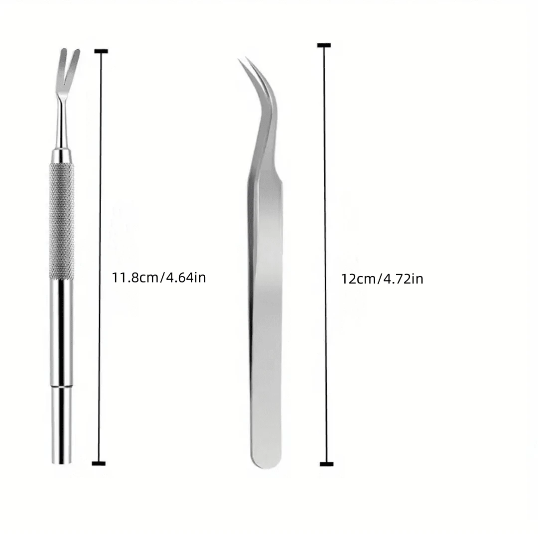 Tick Remover Kit, Stainless Steel Tick Remover Tweezers, Pet Dog Cat ...