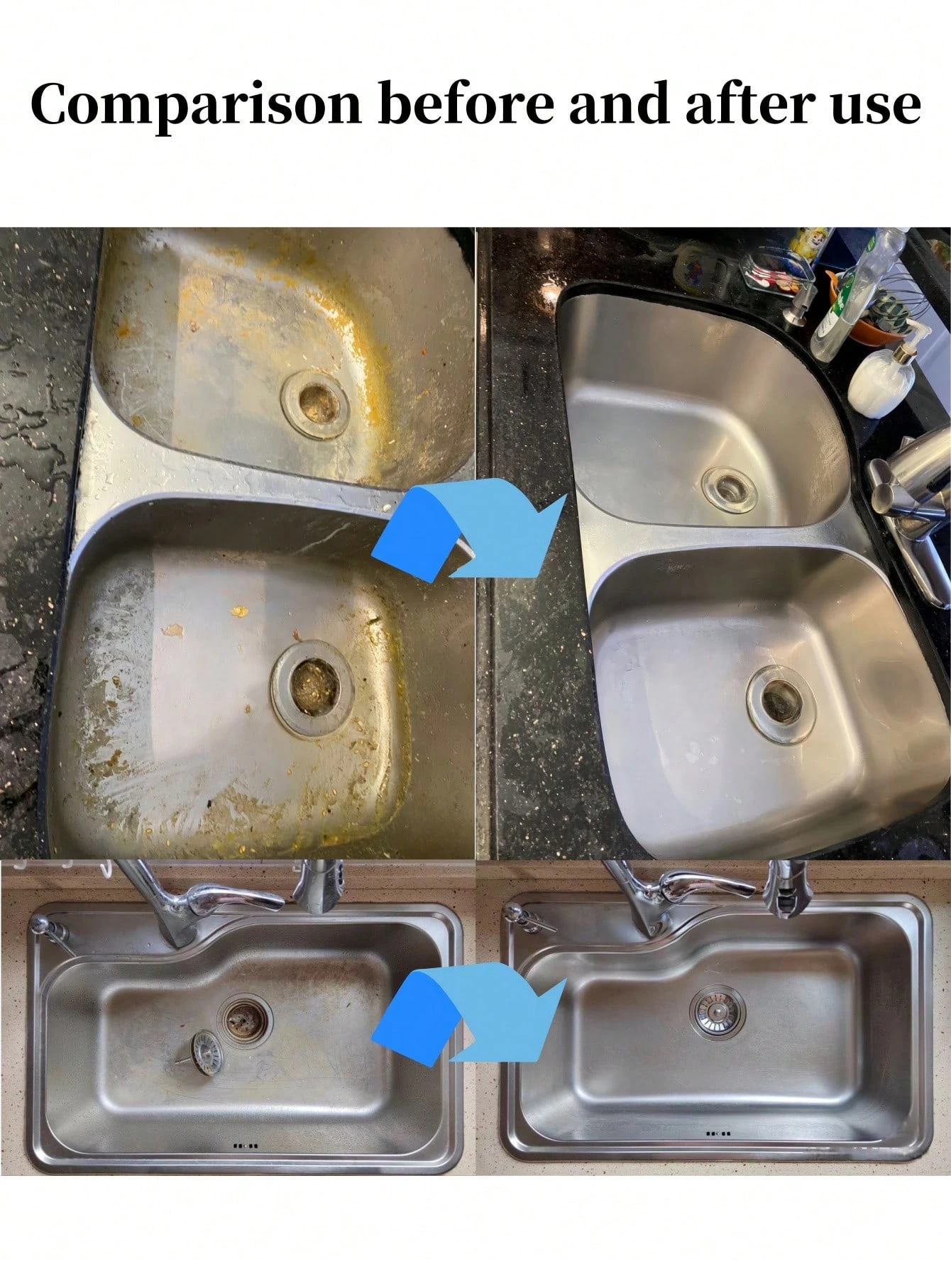 Sink Cleaning Tablets, Kitchen Dishwashing Tub Cleaner For Removing ...