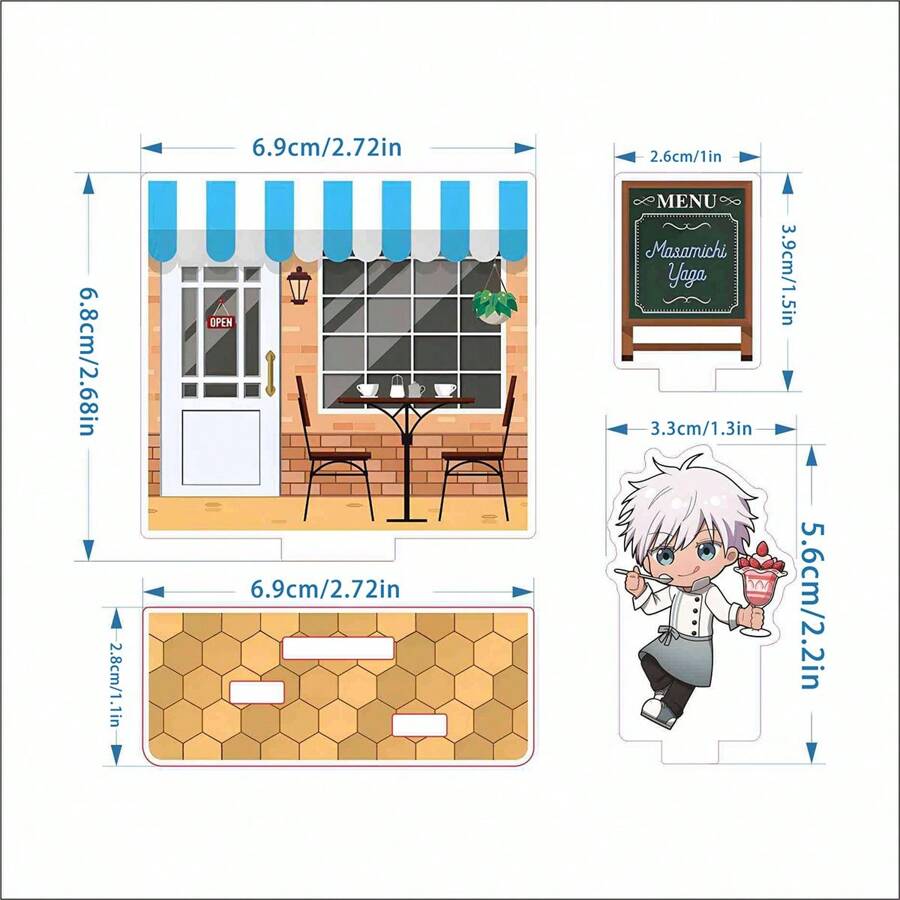 Acrylic Mini High-Quality Standing Anime Peripheral Gojo Satoru Station ...