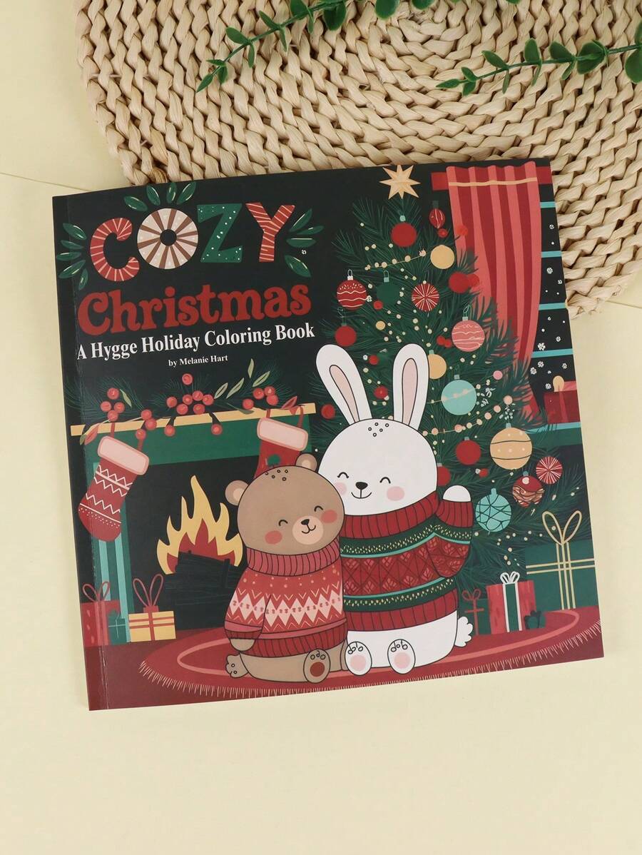 Cozy Christmas : Cute Coloring Book For Adults Featuring Cheerful ...