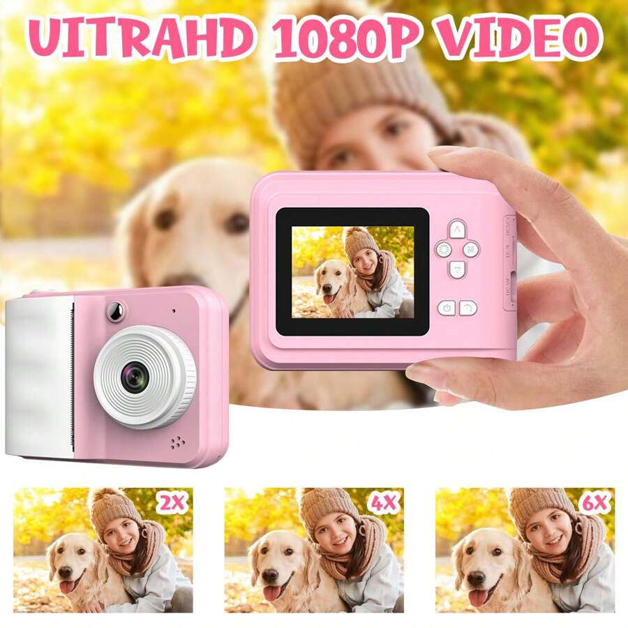 Kids Instant Print Camera 1080P Digital Camera With Video Shoot ...
