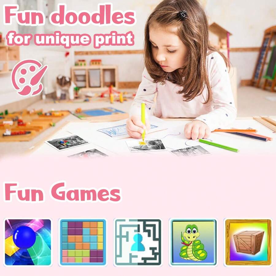 Kids Instant Print Camera 1080P Digital Camera With Video Shoot ...