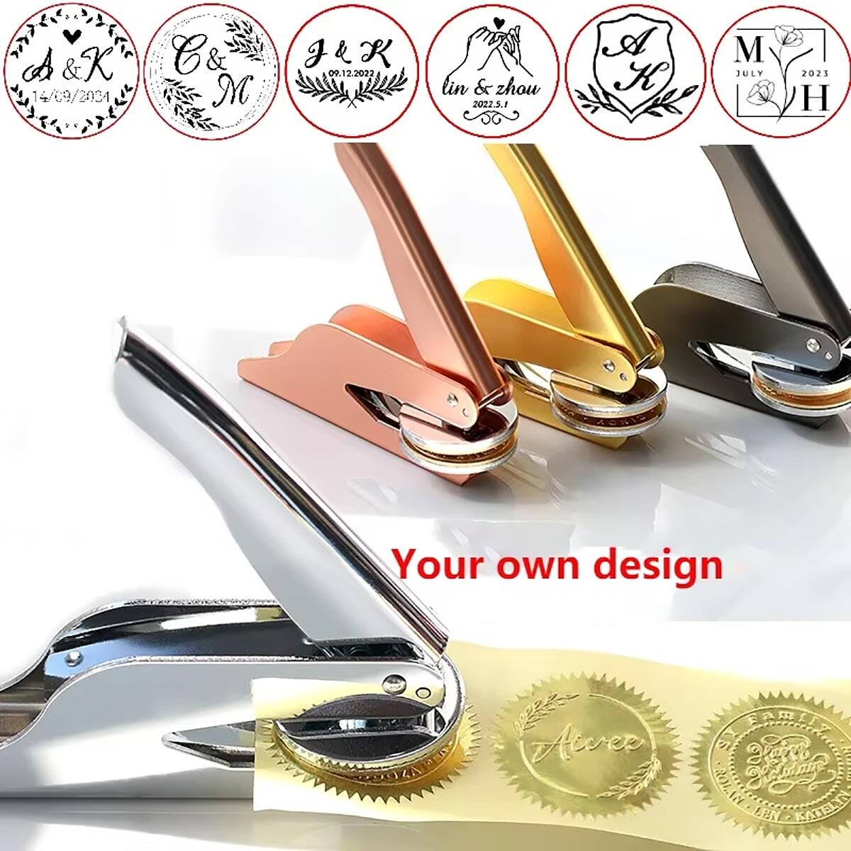 Personalization Embosser Stamp, Notebook Pocket Embosser, Wax SeaL ...