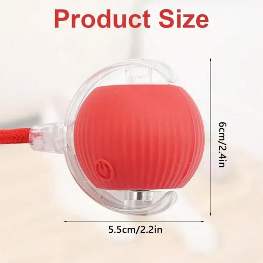 Boule de jouet interactive intelligente et auto-rotative pour animaux de compagnie avec une ...