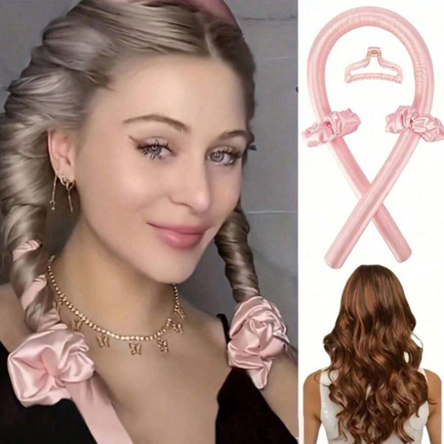 Slouchy People Sleep Foam Sponge Heatless Curling Stick Big Wave Curler ...