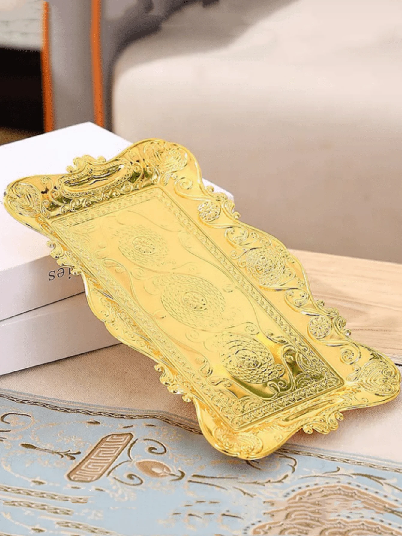 1pc Square Decorative Plate For Living Room, Party, Dining Table ...