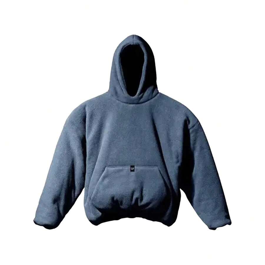 Yeezy Gap Engineered By Polar Fleece Padded Hoodie - Dark Blue | SHEIN ...