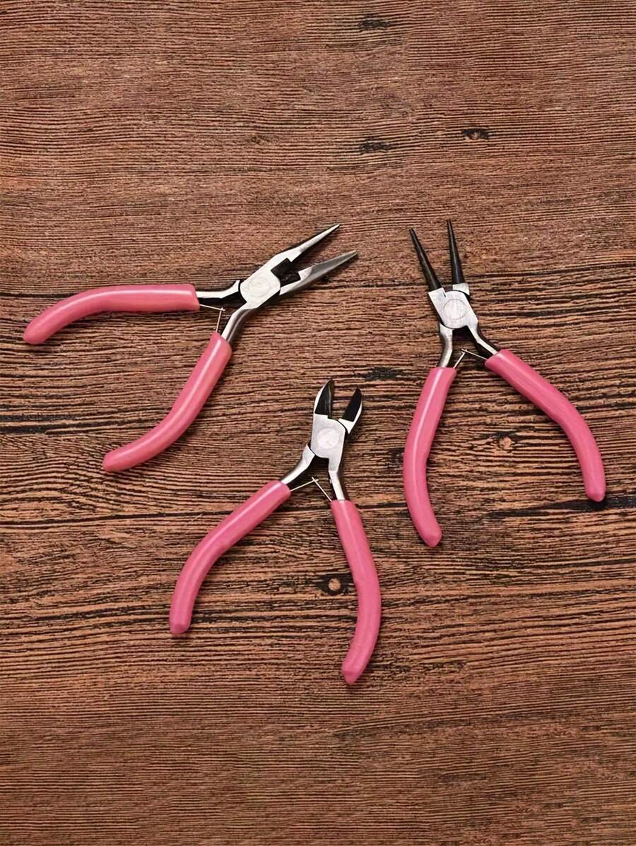 Mini Angled Pliers, Round Bent Tip Pliers, Insulated Jewelry Making ...