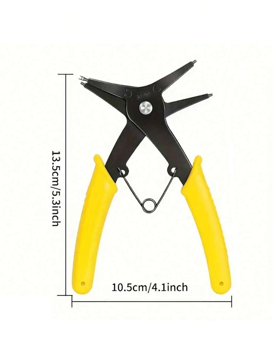2 In 1 Snap Ring Pliers Internal External Circlip Pliers Straight Lock ...