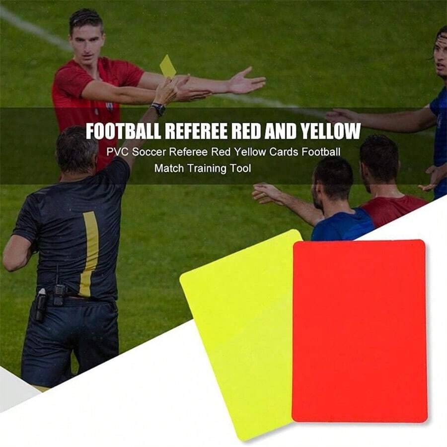 Referee Card Set - Sports Referee Kit, Metal Whistle, Red Yellow Cards ...