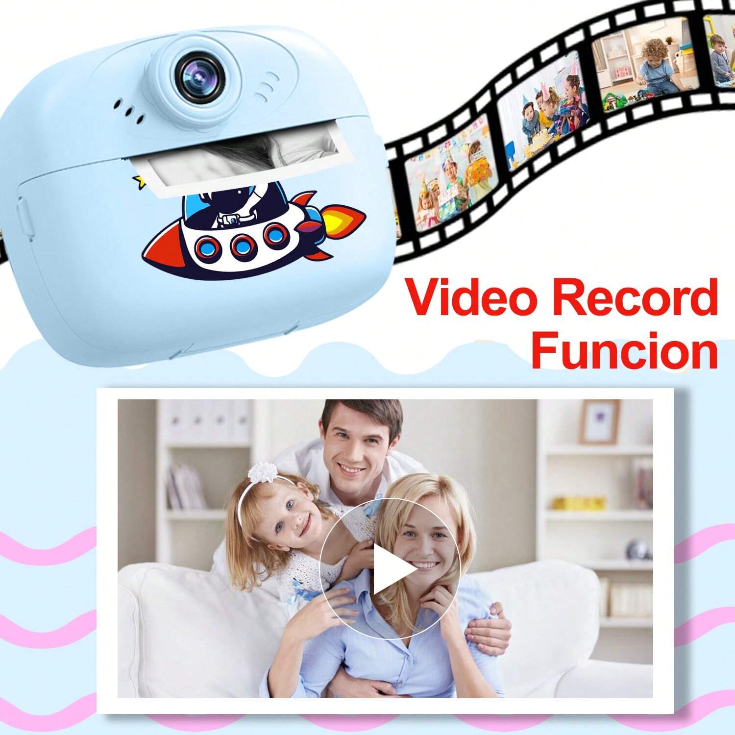 Kids Selfie Camera, Gift For 6-11 Years Old Girls And Boys, Toddler HD Digital Camera, Portable ...