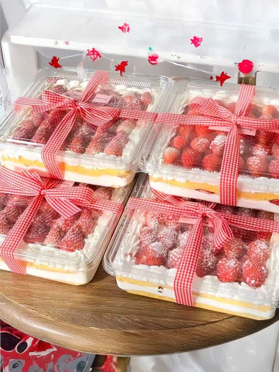 8pcs Baking Take-Out Containers With Transparent Lids, Multi-Purpose ...