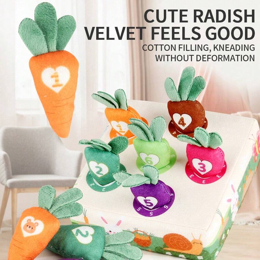 Children's Early Education Simulation Fun Pulling Radish Children's ...