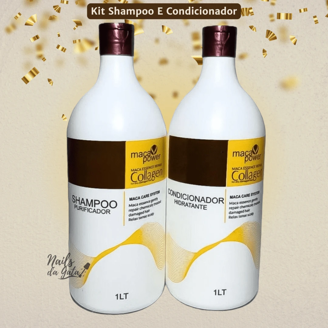 Kit Shampoo + Condicionador 1L Limpeza Capilar Purificadora E ...