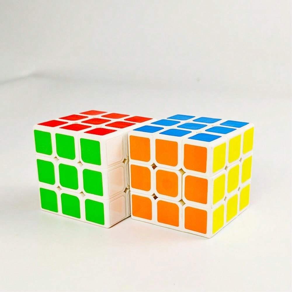 2x2x2, 3x3x3, 4x4x4, 5x5x5 Pyramid Shape Magic Cube Set, Carbon Fiber Sticker Puzzle Cube Toys ...