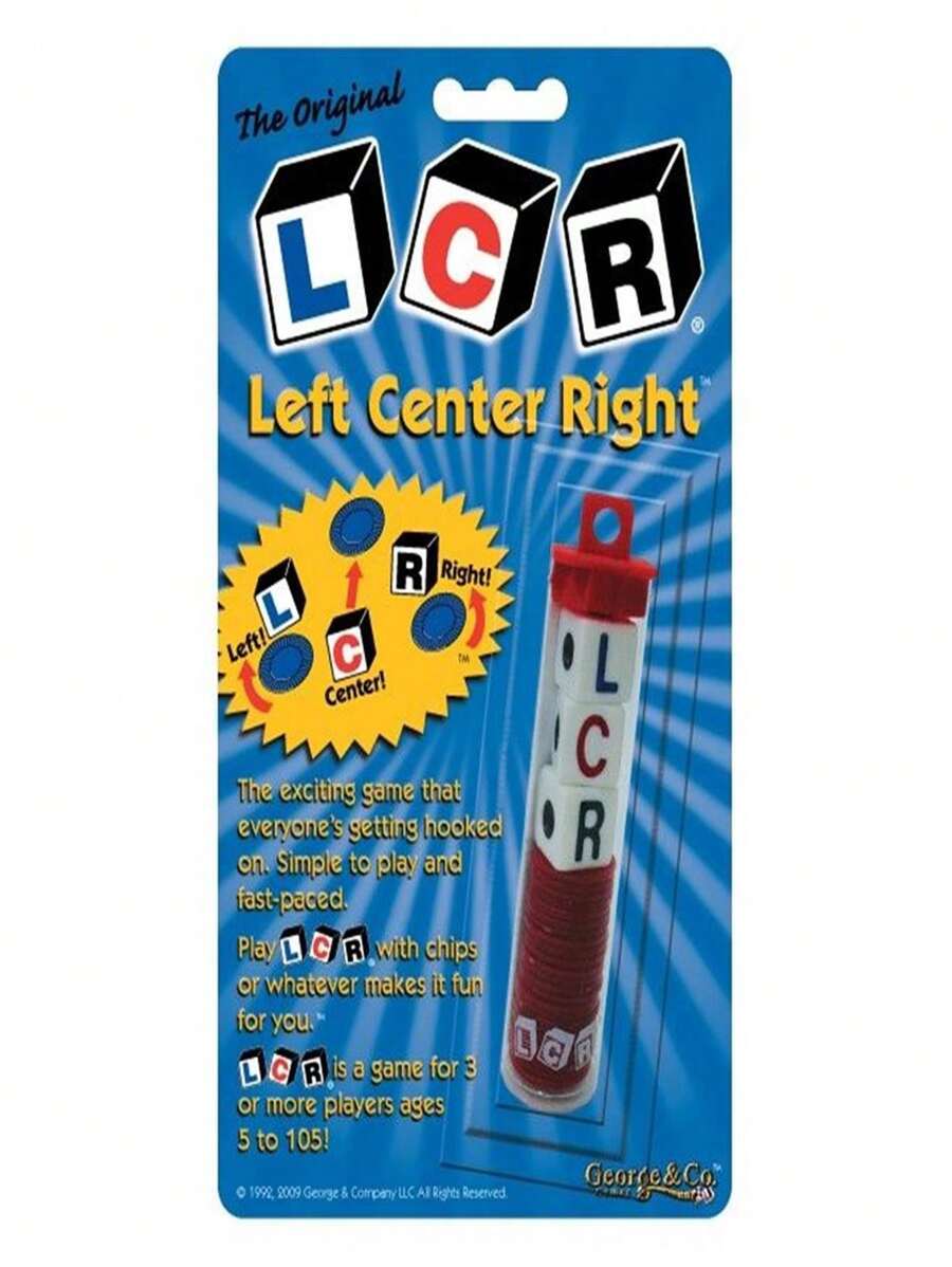 George And Company LLC 1 LCR Left Center Right Dice Game Blister Card ...
