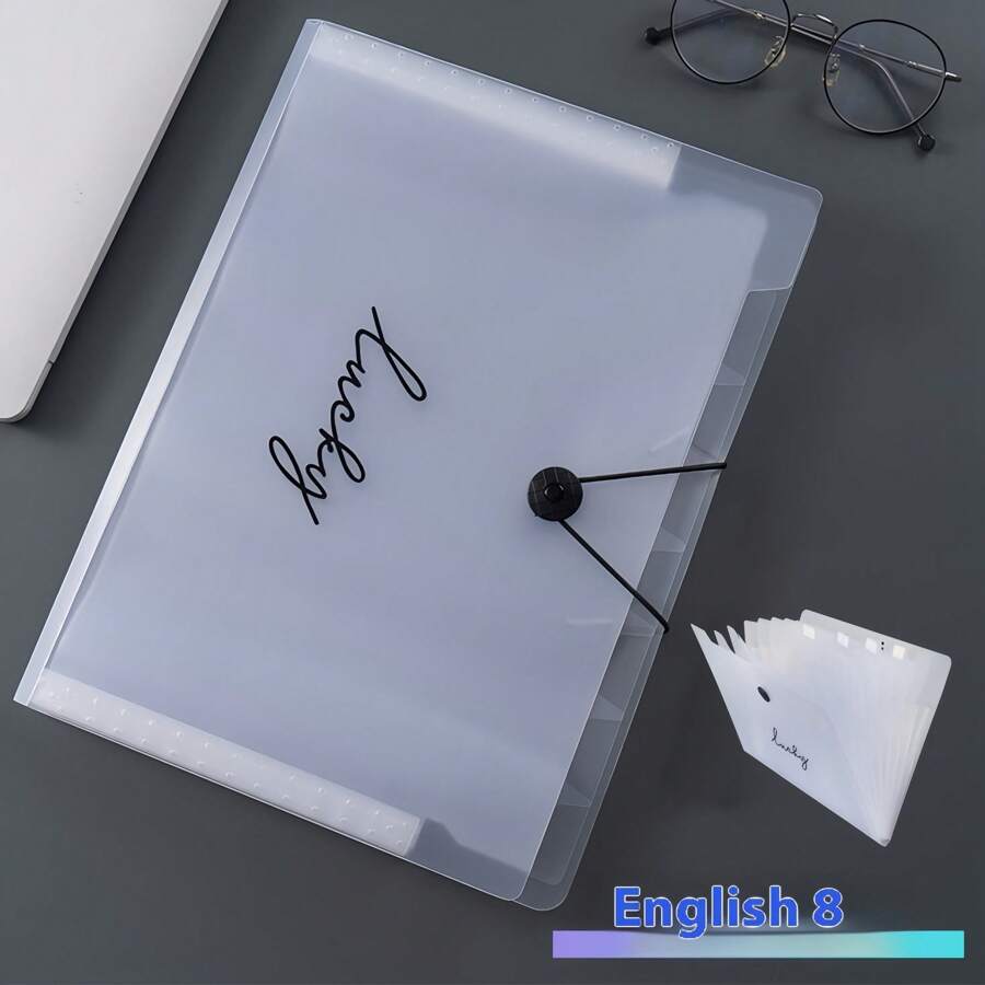 A4 File Folder Korean Style Accordion Storage Bag, Multi-Layer Subject ...