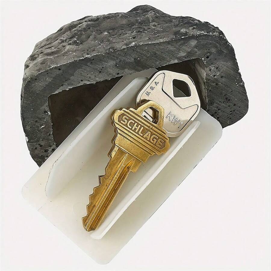 Secure Your Spare Keys With This Unique Fake Rock Key Hider - A Perfect ...