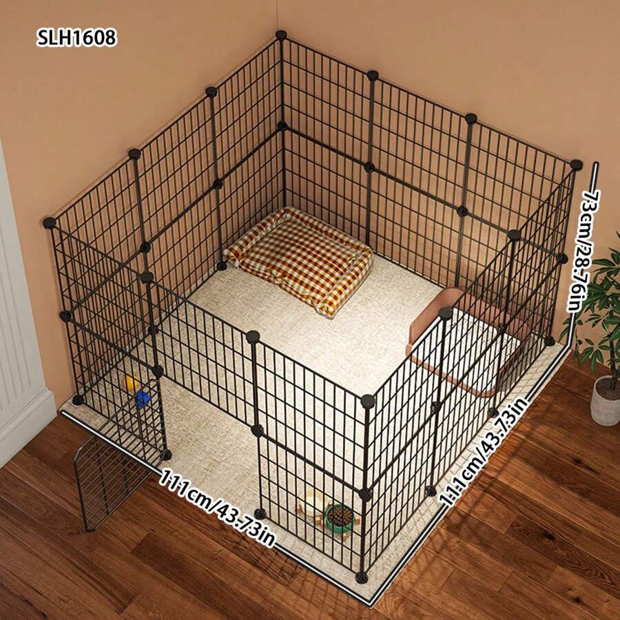 Pet Dog Fence DIY Cage Iron Wire Mesh Enclosure Grate Barricade For ...