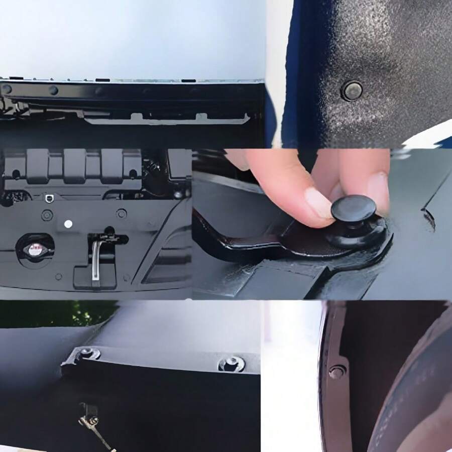 100 Pieces Car Retaining Clip 6 Sizes Fasteners Car Plastic Clip Kit ...