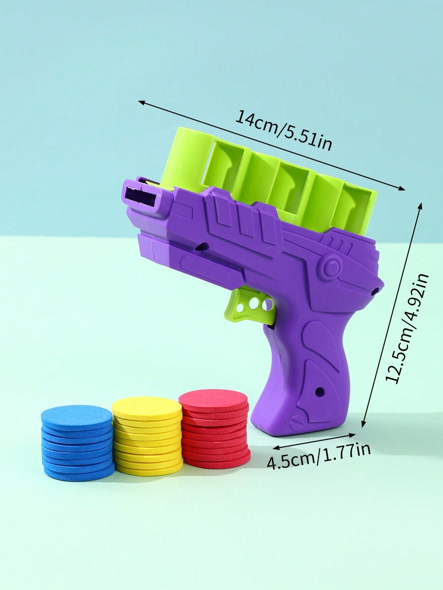 Children's Carrot Shaped EVA Soft Bullet Toy Gun With Round Disc Soft ...