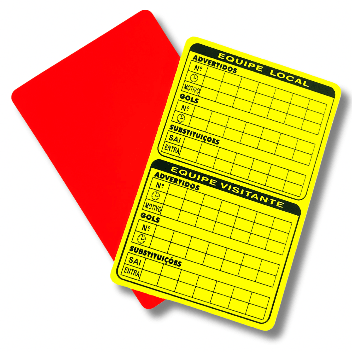 Football Referee Card Yellow Red Fluorescent Back Marking Area for Sale ...