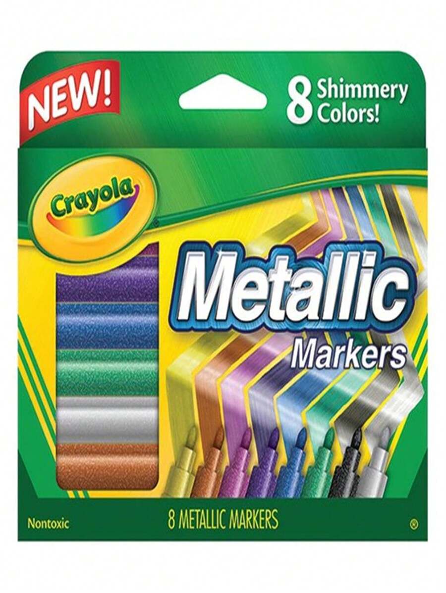Crayola Metallic Markers 8 Colors | SHEIN USA
