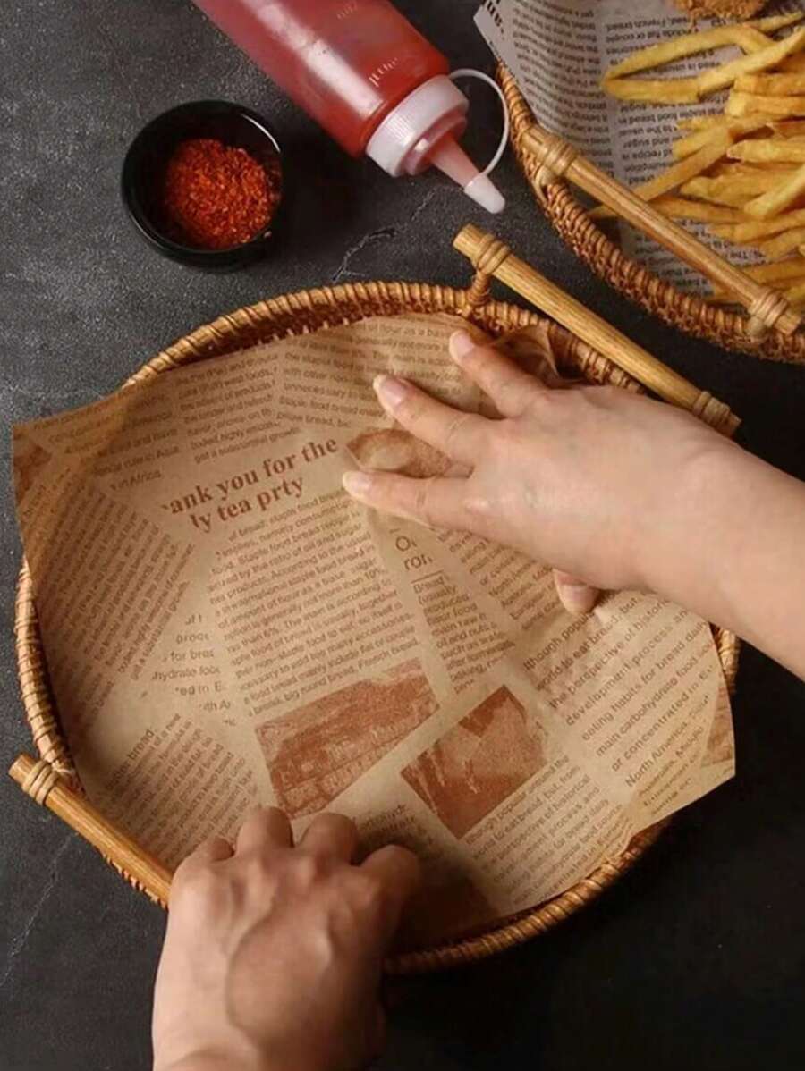 100pcs Baking Paper, Parchment Paper, Sandwich Wrapping Paper, Baking ...