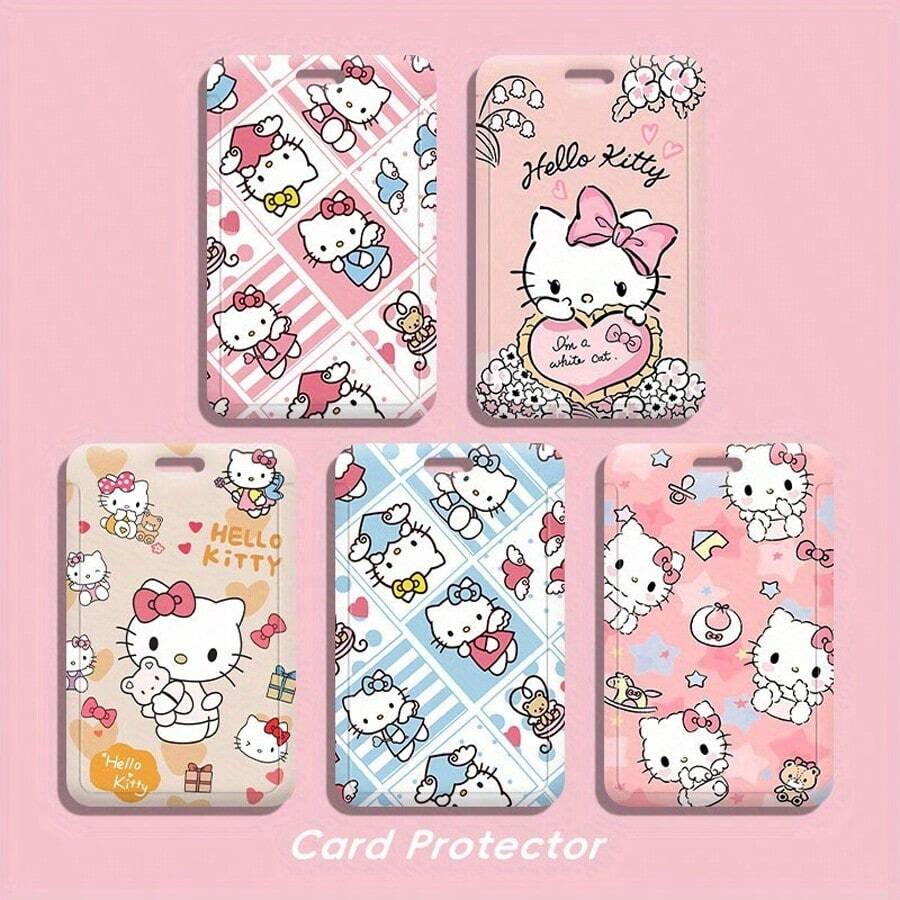 Sanrio Card With - Plastic Laminated Case For Office Subway Bus And ...