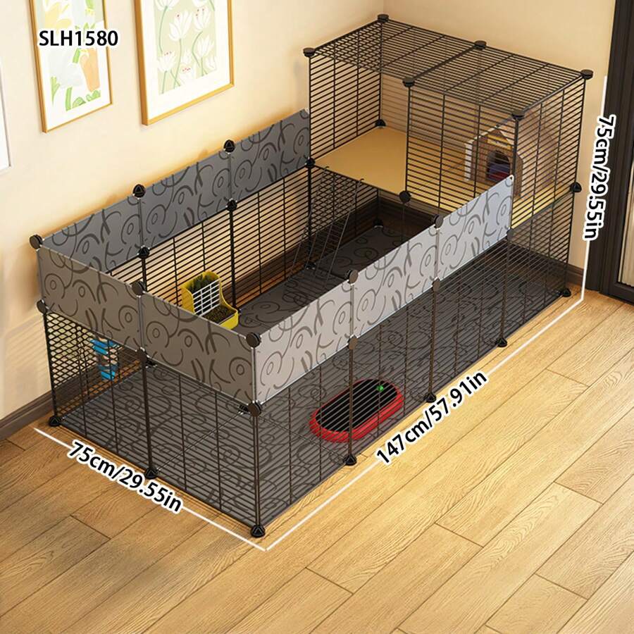 Encrypted Squirrel Cage, Large Space Free Assembly Wooden Branch Rabbit ...