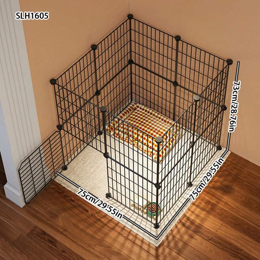 Pet Dog Fence DIY Cage Iron Wire Mesh Enclosure Grate Barricade For ...