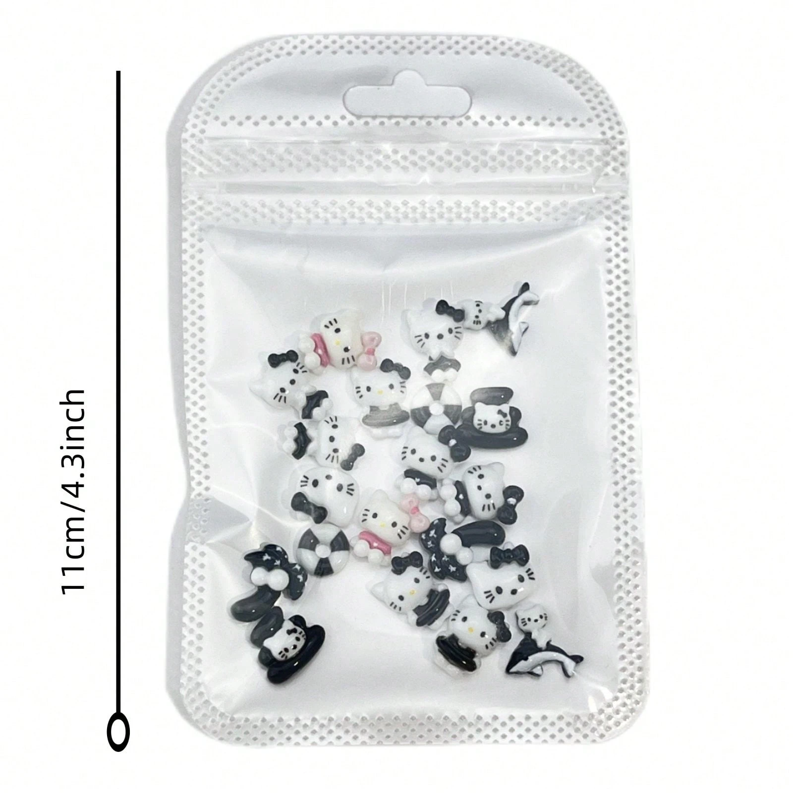 Sanrio 20Pcs Random Style Hello Kitty Kuromi Cinnamoroll Nail Art Charm ...