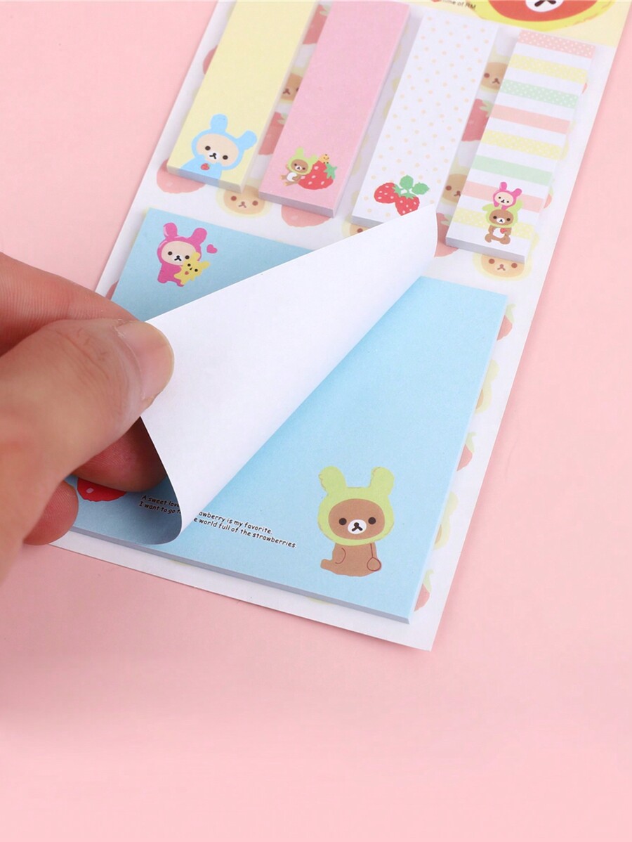 Cute Cartoon Rilakkuma Sticky Notes, Multi-Functional Index Stickers ...