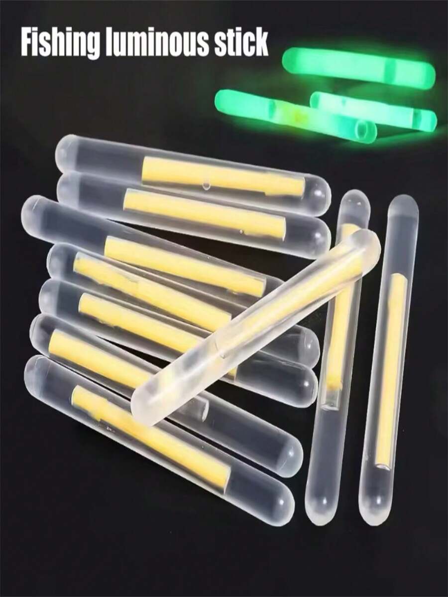 10/50PCS Fireflies Fluorescent Lightstick Light Fishing Float Rod ...