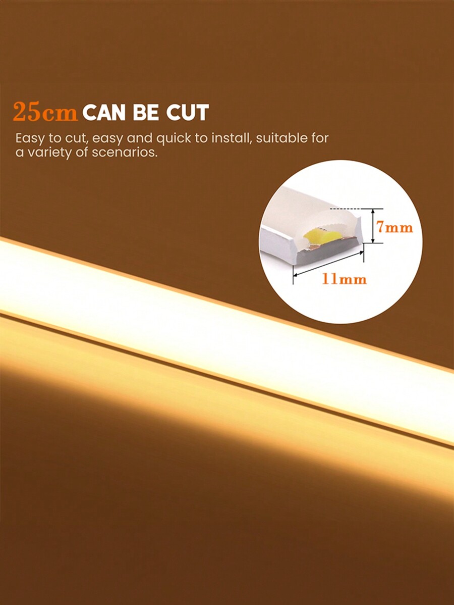 Acosh Neon COB LED Strip Lights - USB Power Dimmable With Smart Touch ...