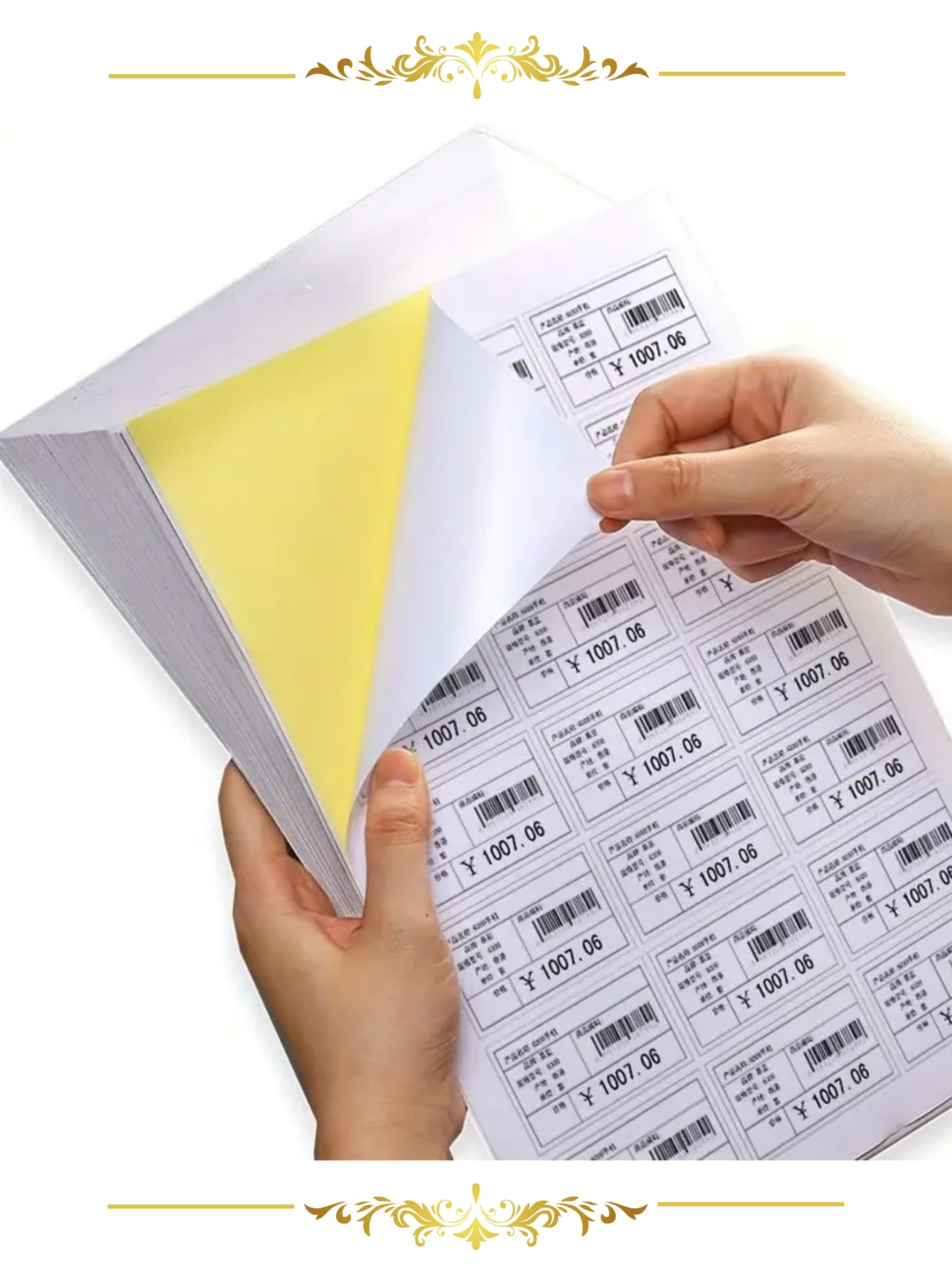 10 Sheets Of Glossy Vinyl Sticker Paper, A4 Size 8.3x11.7 Inches, Self ...