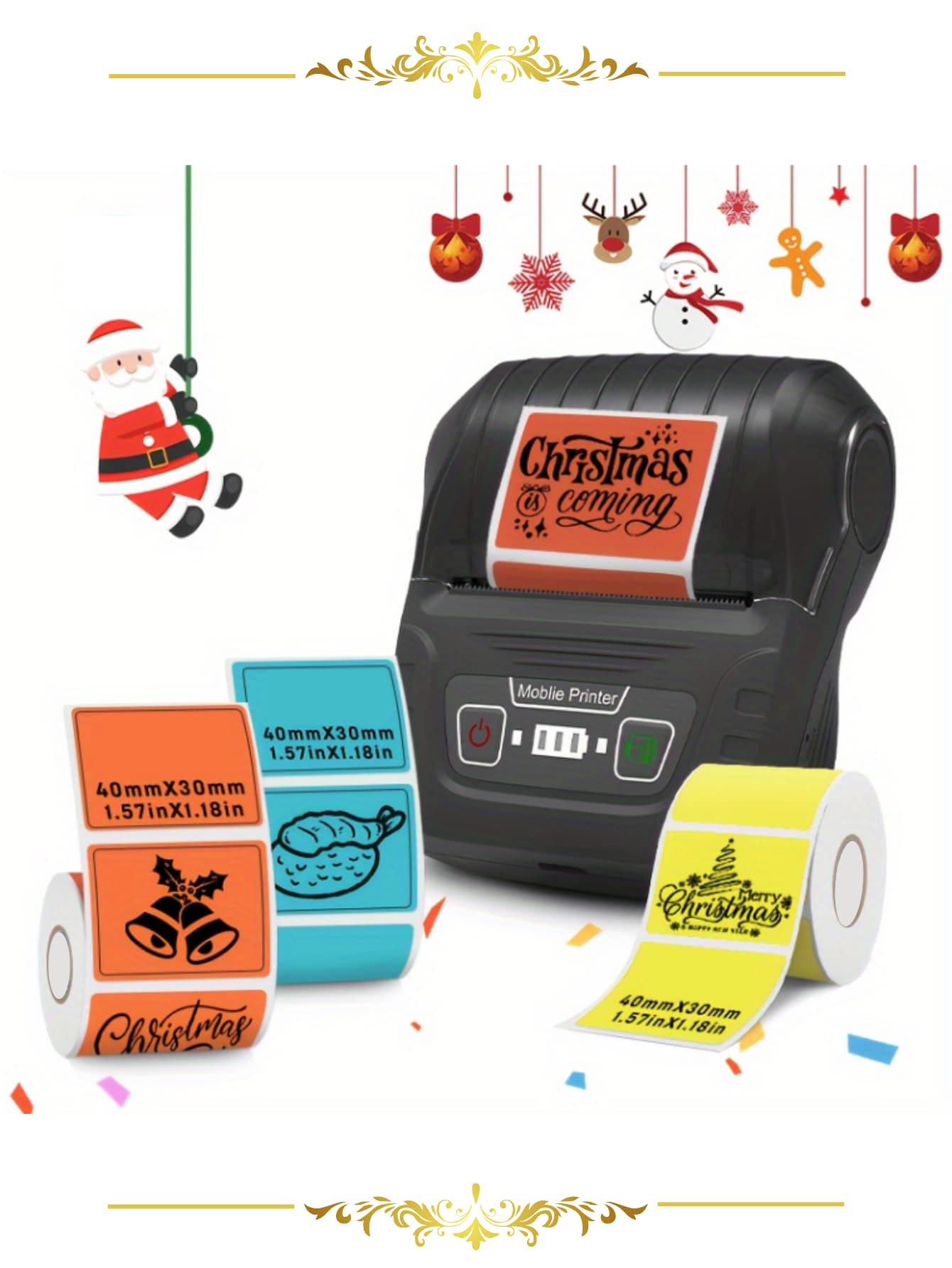 SINMARK 1 SINMARK SK58 Portable Wireless Thermal Label Printer Kit ...