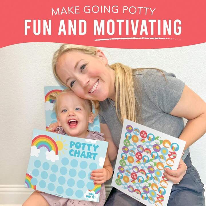 Rainbow Potty Training Chart | Sticker Charts | Early Education | SHEIN ...
