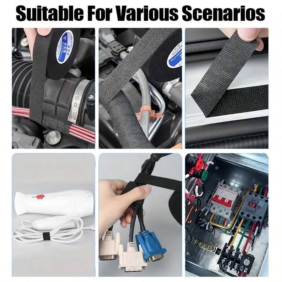 Universal Auto Wrap Tape - High Temperature Resistant, Cable Management ...