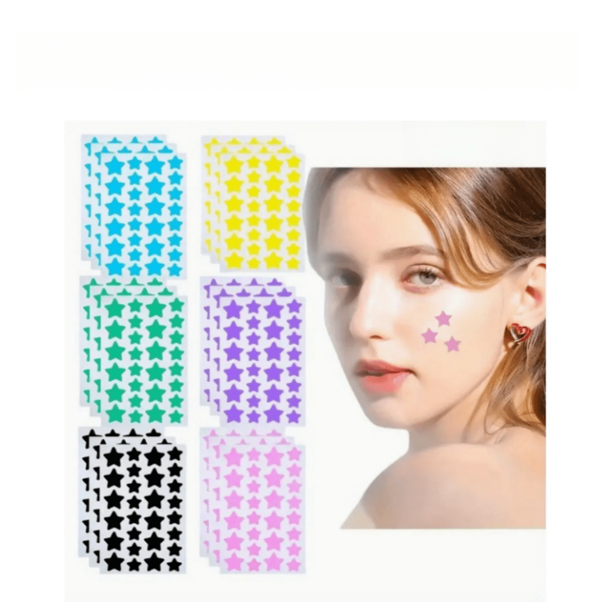 28/84/140 piezas Parches para el acné/granos en forma de estrella, en ...