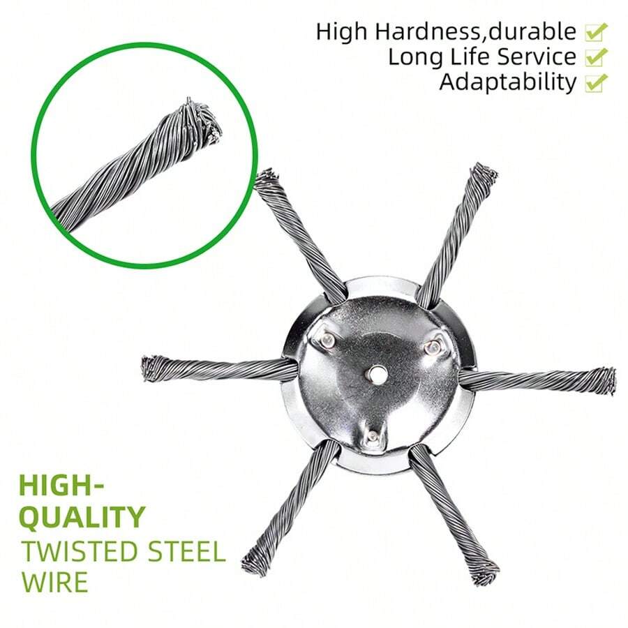 1pc Steel Wire Trimmer Head With 6/3 Blades, 7 Accessories Replacement ...