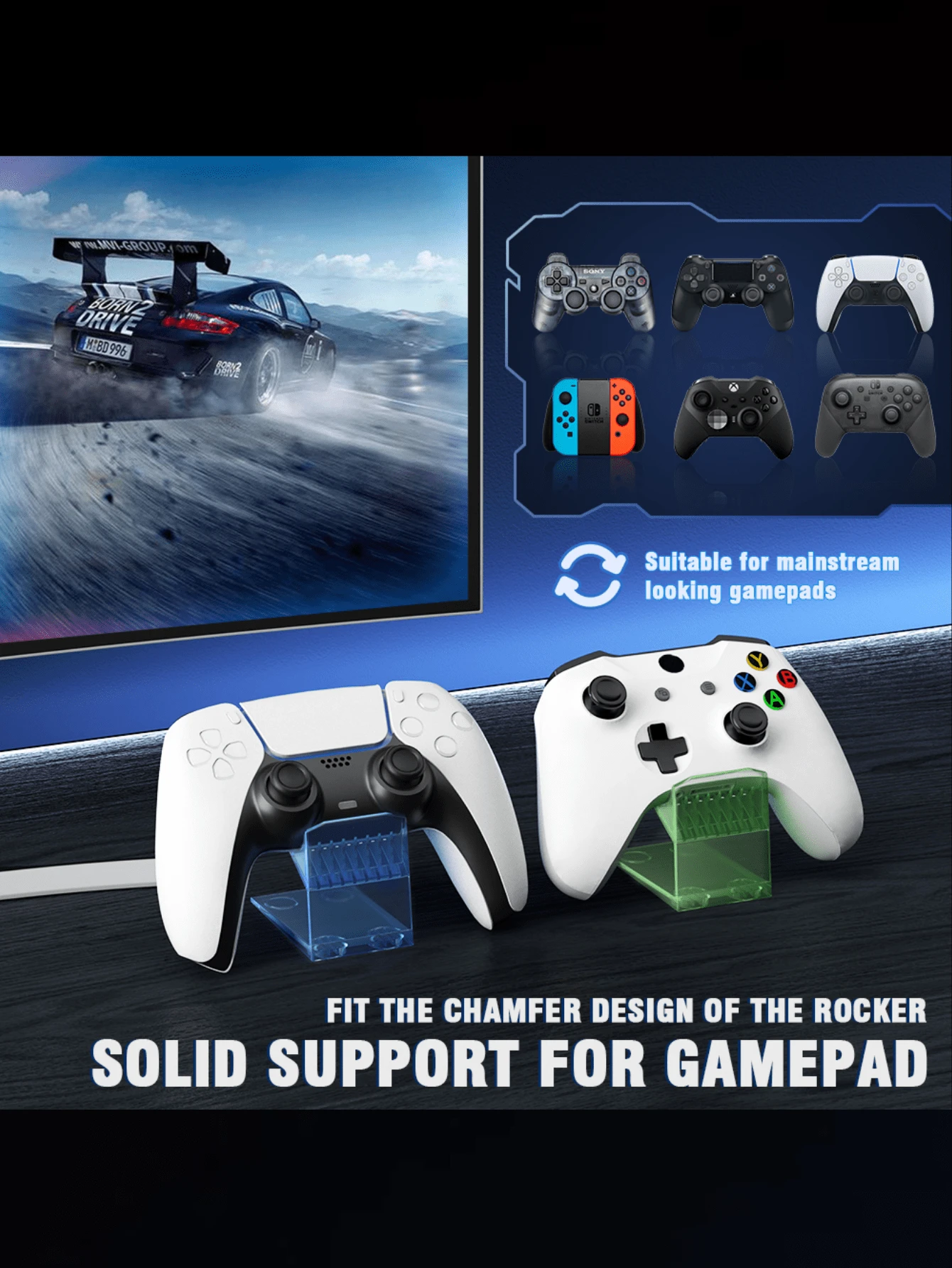 Acrylic Universal Game Controller Stand Compatible With PS4/PS5/XBO ...