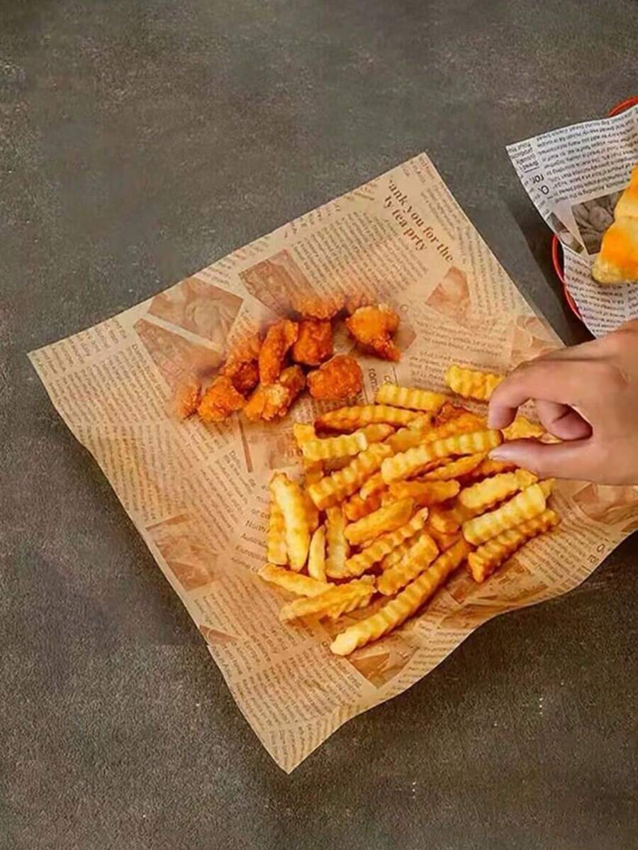 100pcs Baking Paper, Parchment Paper, Sandwich Wrapping Paper, Baking ...