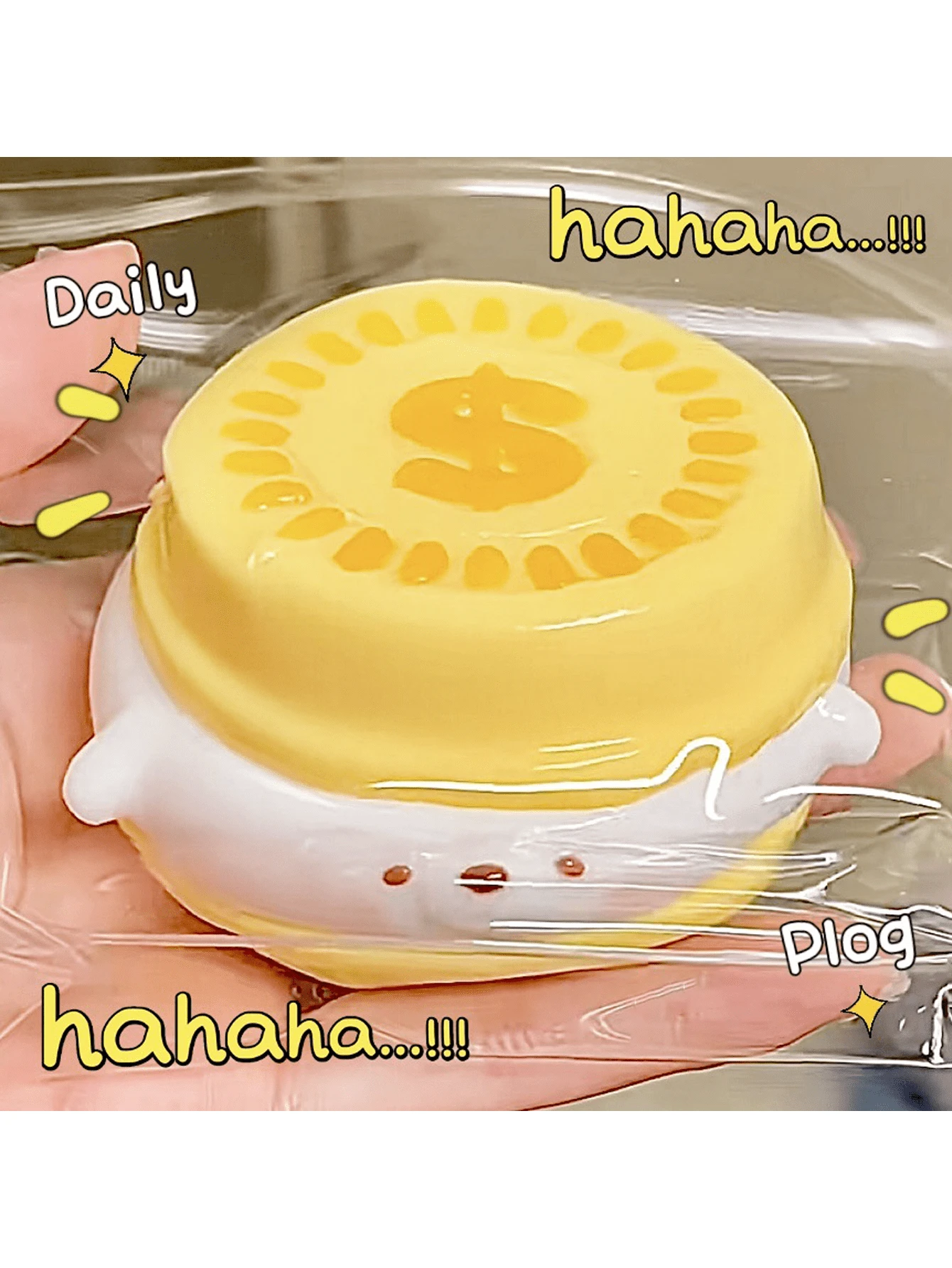 Gold Coin Dog Squishy Dough Bag - Super Soft Squishable Realistic Food ...