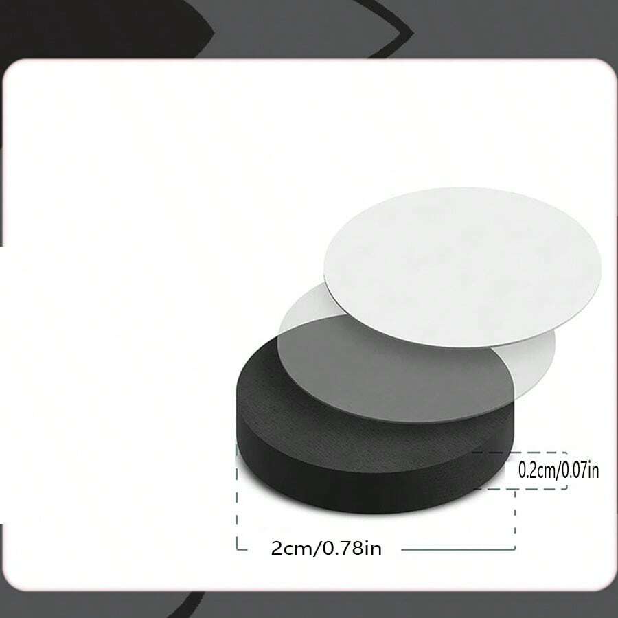 Round Rubber Magnet Refrigerator Sticker, Irregular Adhesive Flexible ...