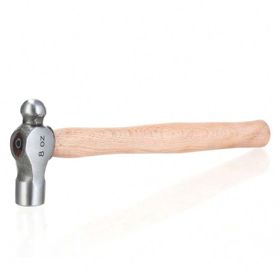 Ball Peen Hammer With Wood Handle - Durable Carbon Steel Head For Metal ...
