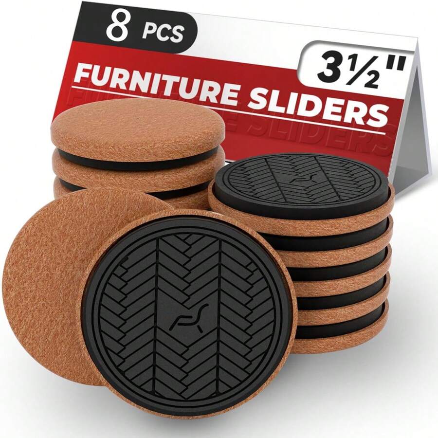 Large Furniture Sliders , Oval Reusable Furniture Sliders For Carpet ...