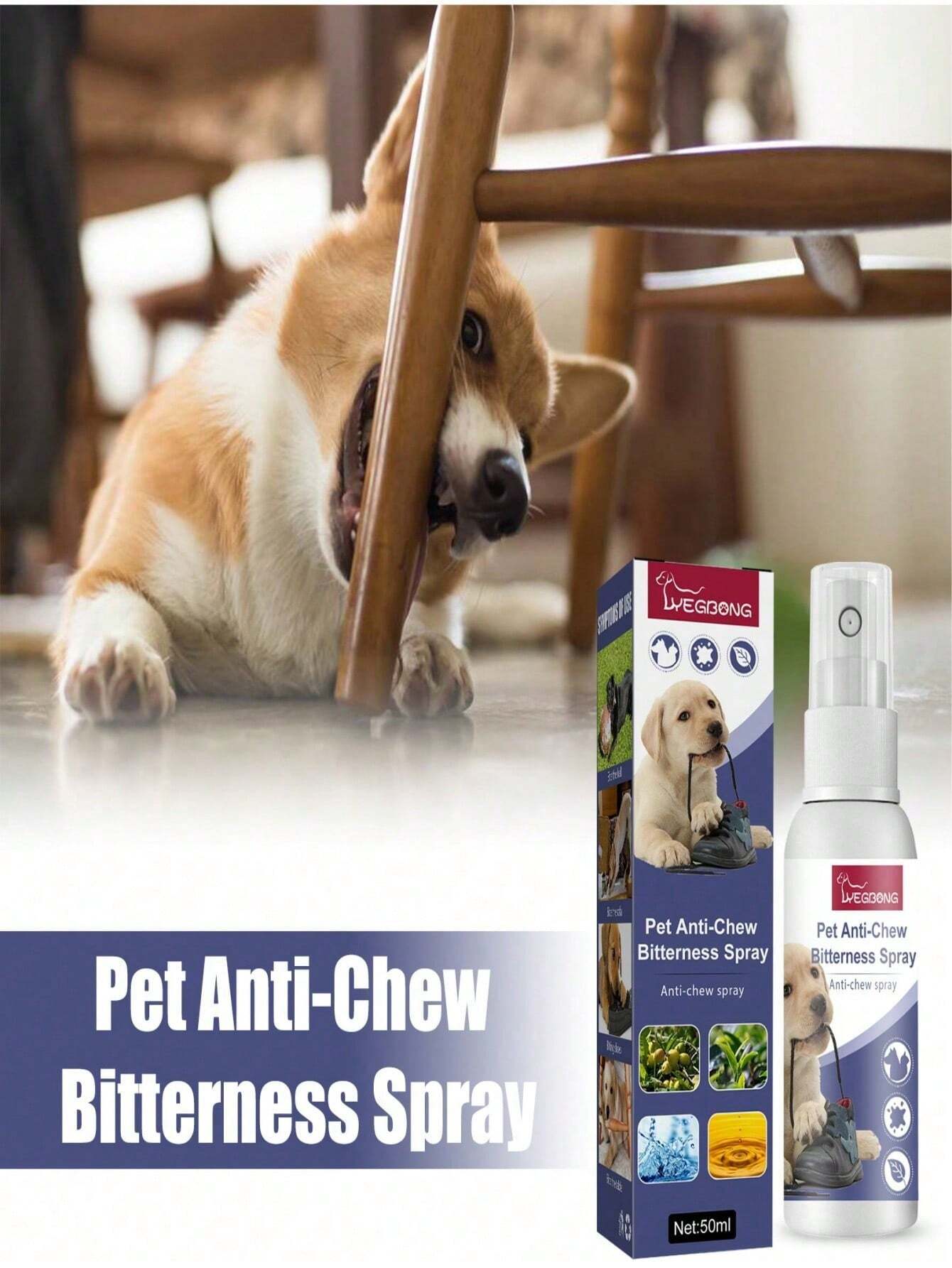 Pet Bitter Anti-Biting Spray Prevents Dogs From Chewing Tables, Chairs ...