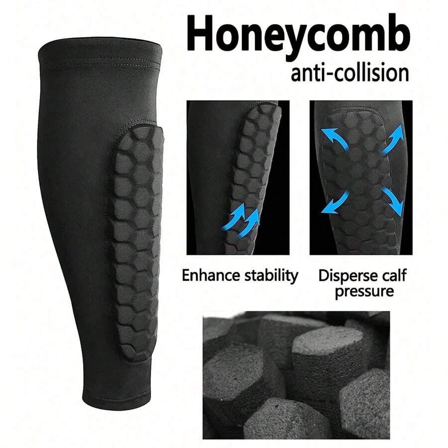 1pc Adult Men's And Women's Soccer Leg Pads, Calf Compression Sleeves ...